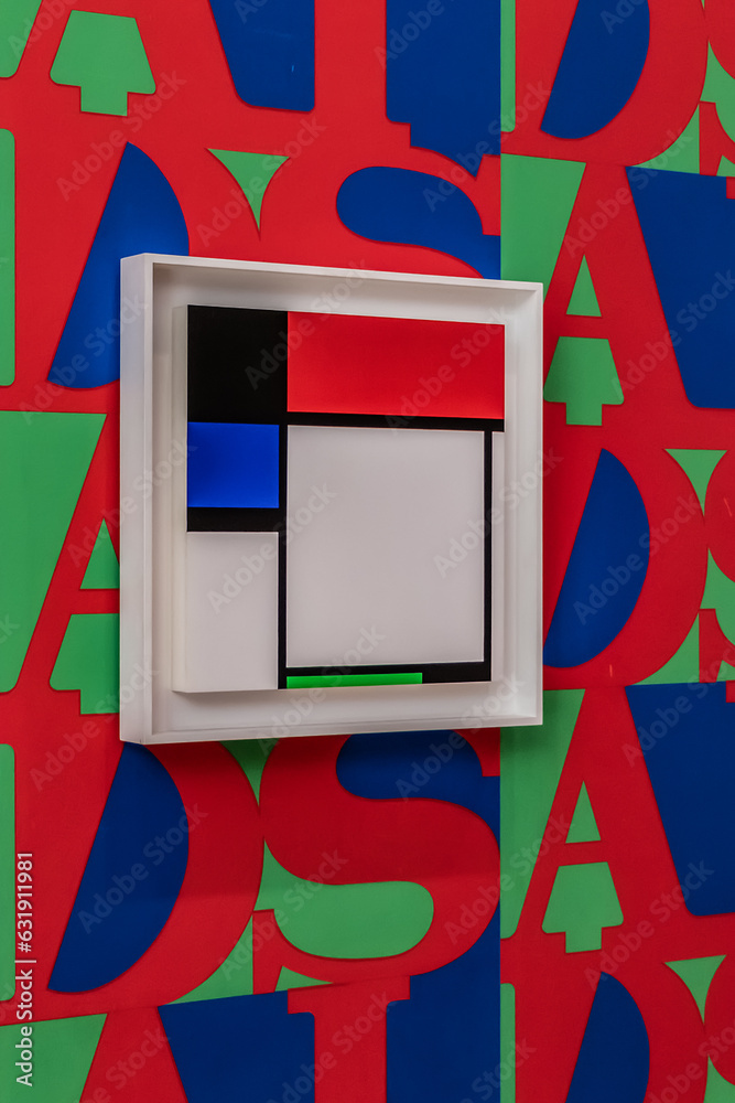 Interior of Stedelijk Museum. “General Idea” exhibition - work of ...