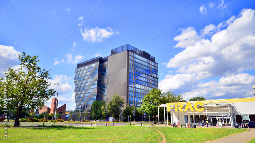 Warsaw, Poland. 6 August 2023. P 180 office building is a workplace and ...