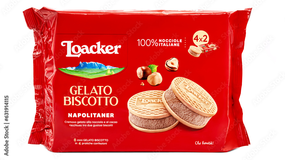 Loacker Gelato Biscotto Napolitaner,pack of ice cream biscuits,Italian ...
