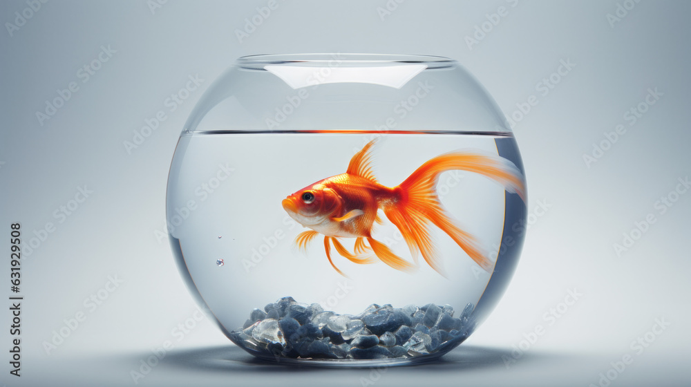 Goldfish in round aquarium - Goldfish - Goldfish - Aquarium - freedom ...