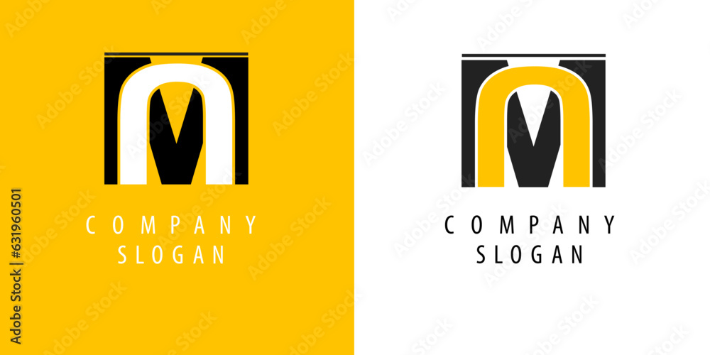 alphabet logo that combines 2 letters into one logo or symbol that is ...