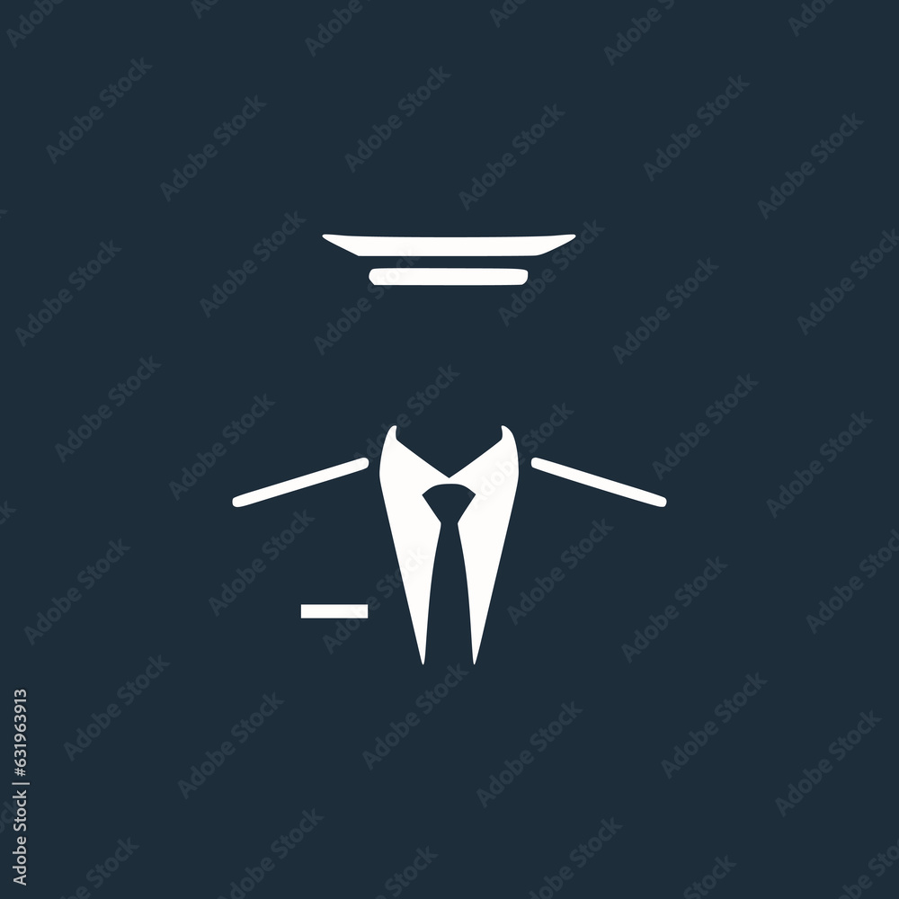 simple uniform silhouette army soldier logo vector illustration ...