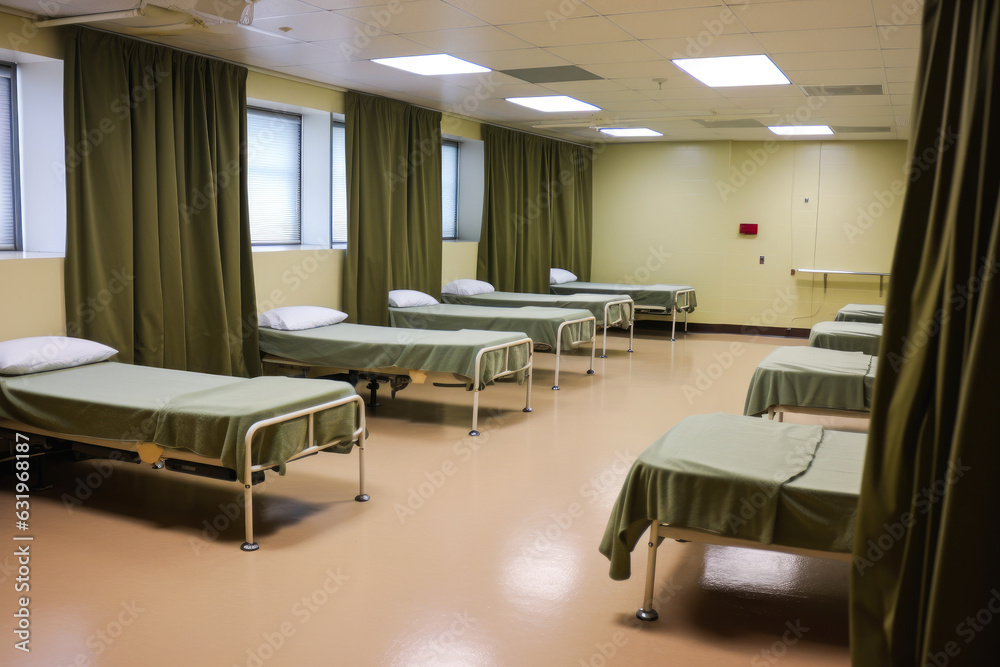 Inside Of A Homeless Shelter Stock Photo Adobe Stock
