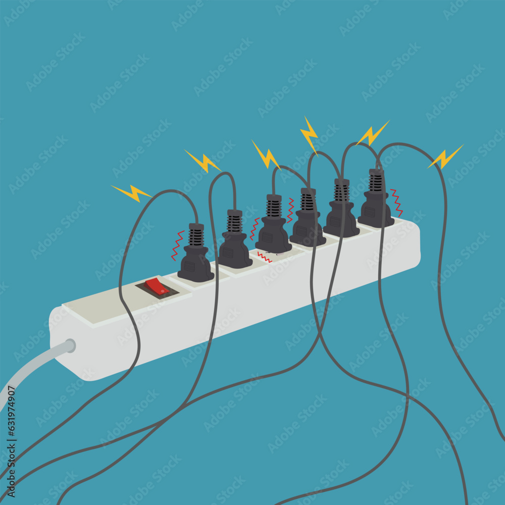 Overload electrical is unsafe. overcurrent or excess current is a ...