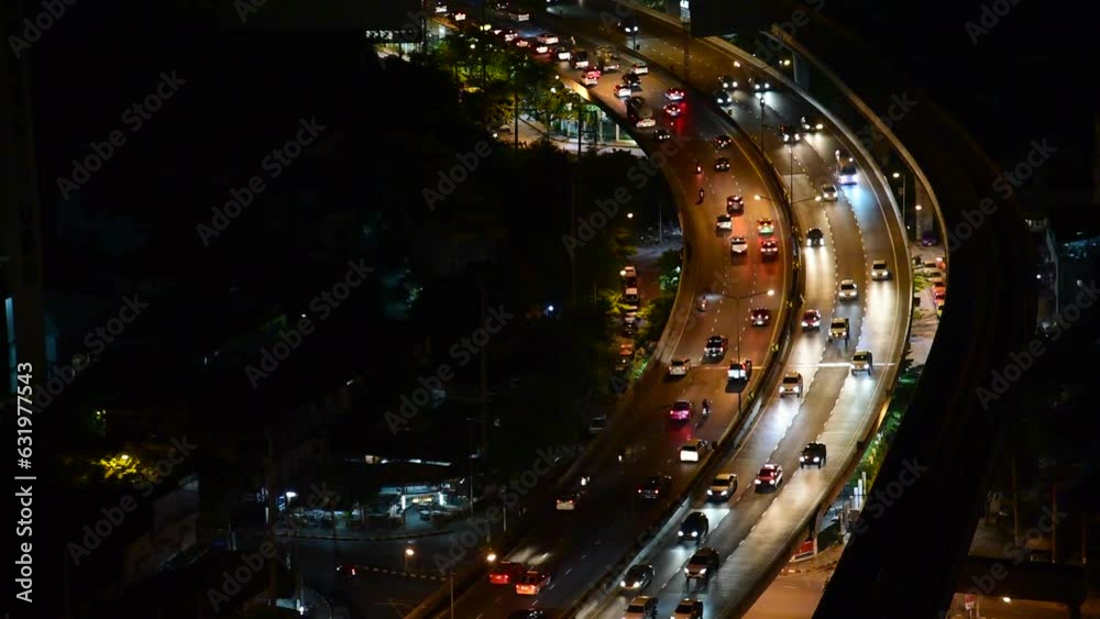 Bokeh abstract blurred background festive traffic red lights car on ...