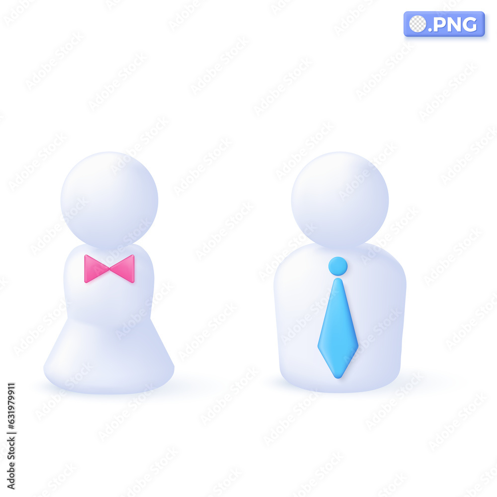 Human personal icon symbols. group of people, staff figure, profile ...