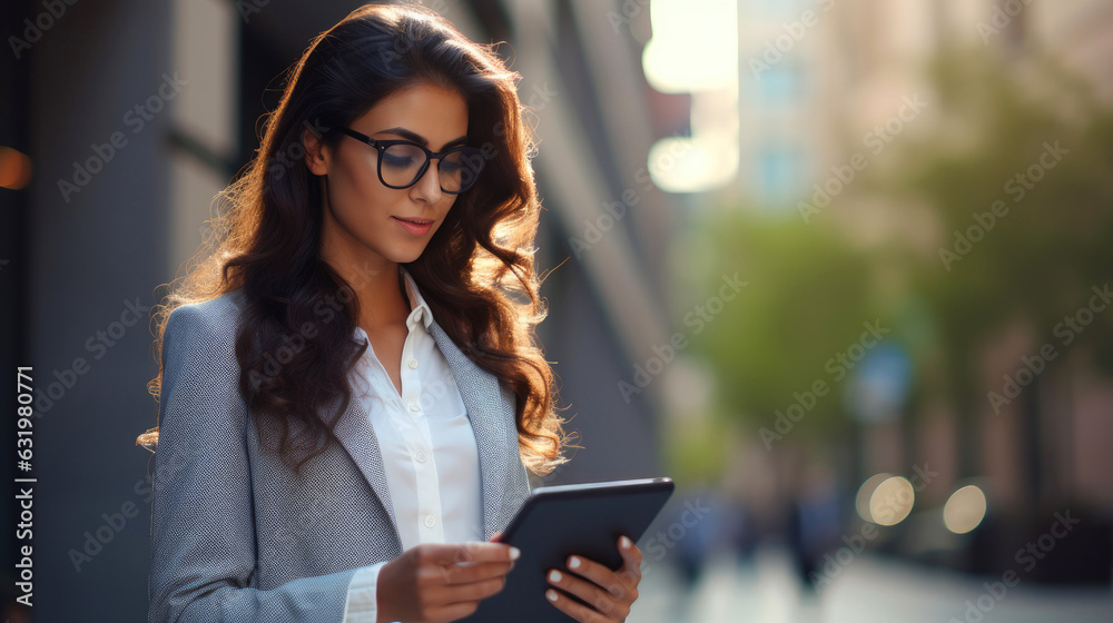 Young busy pretty business woman professional office manager executive ...