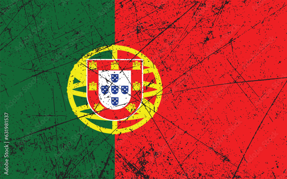 The flag of portugal. Flag icon. Standard color. Standard size. A ...
