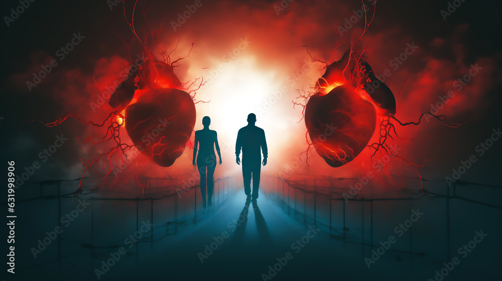 An image representing the serious consequences of coronary heart ...