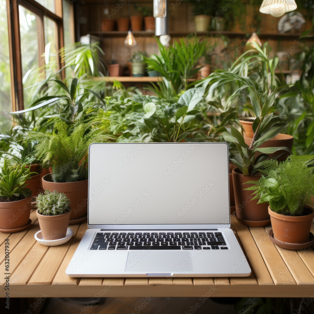 Zoomed in Top perspective view scandinavian executive desk, Top view of ...