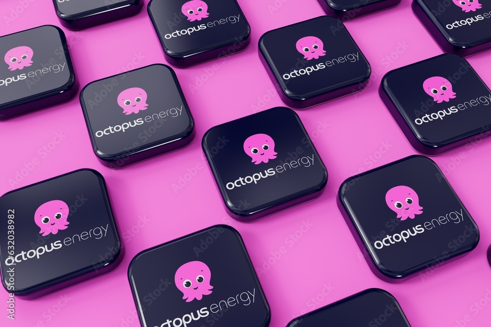 LONDON, UK - July 2023: Octopus Energy gas and electricity energy ...