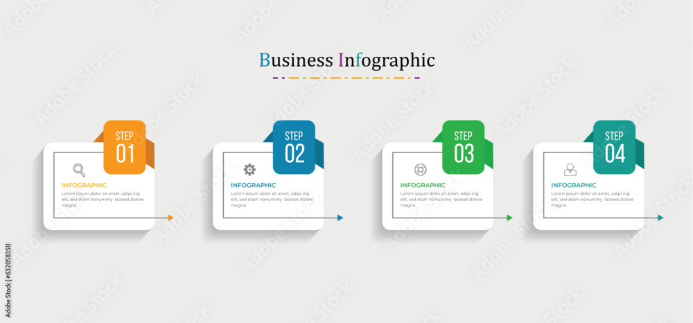 Vetor de infographic Line step. 4,5,6 options workflow diagram, circle timeline number ...