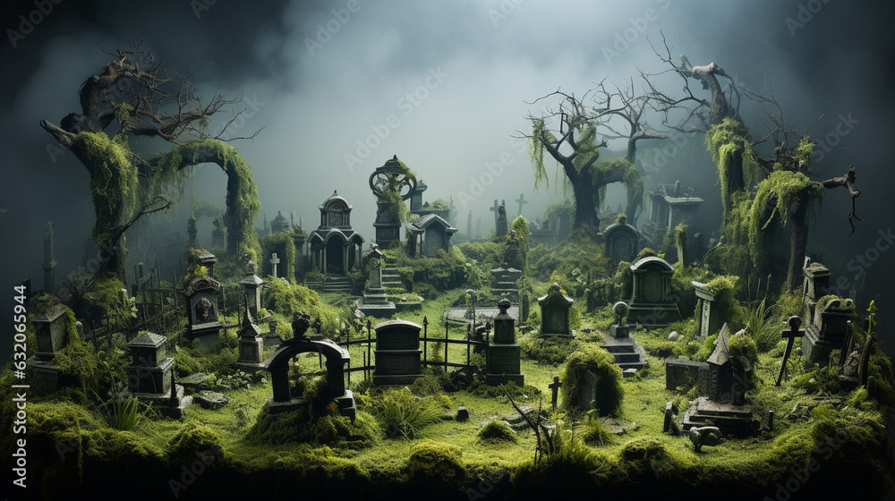 Cemetery Garden: Create a miniature graveyard by arranging weathered ...