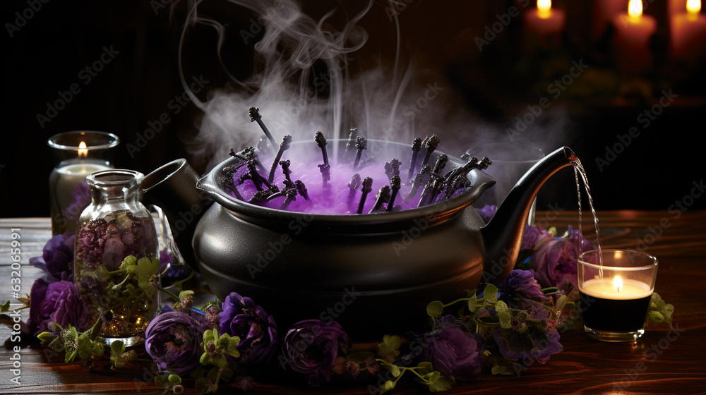 Witch's Cauldron Centerpiece: Imagine a captivating centerpiece ...