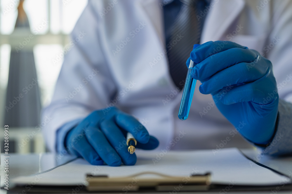 Scientists experimented with blue rays in a research laboratory ...