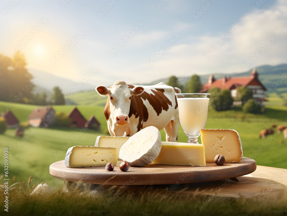 cheese and dairy product, locally produced, farm and cows, cow milk ...