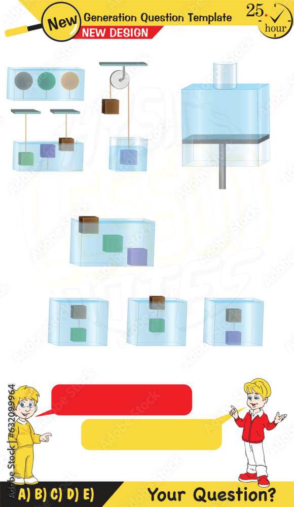 Physics, pressure and lifting force, archimedes principle, pressure of ...