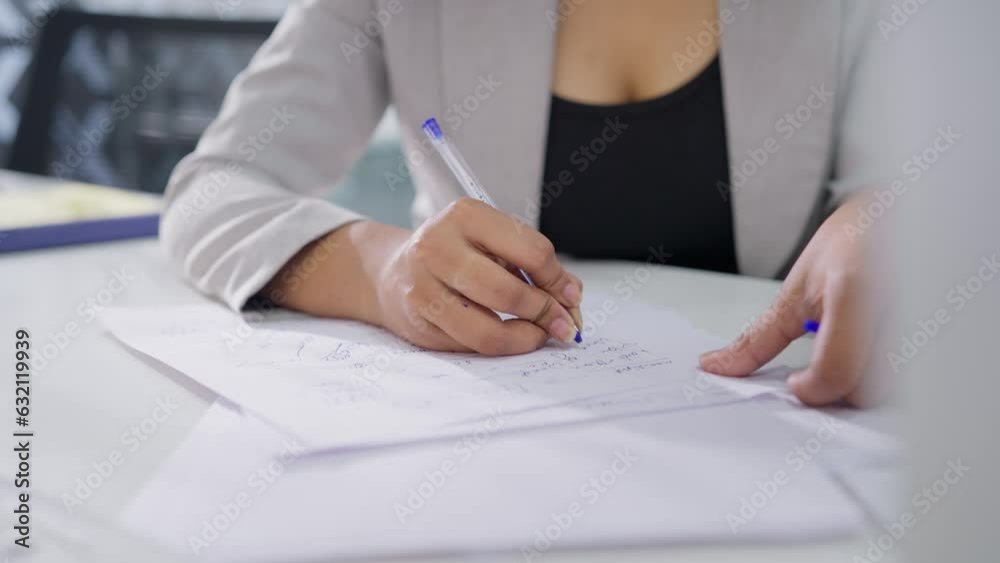 A young corporate Woman executive or female entrepreneur is busy ...