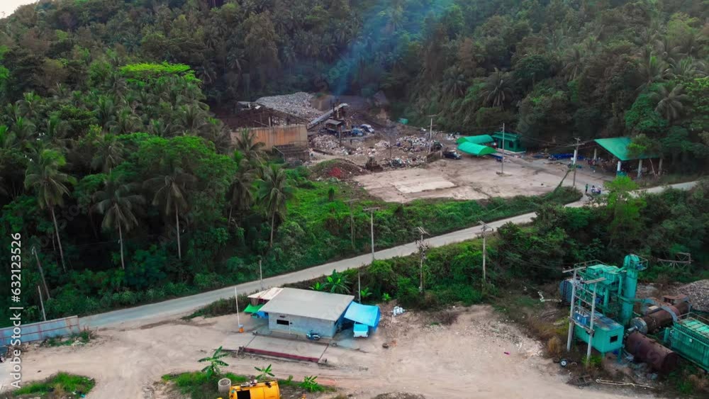 Drone Footage: Waste-to-Energy Plant Above Plastic-Clad Landfill ...