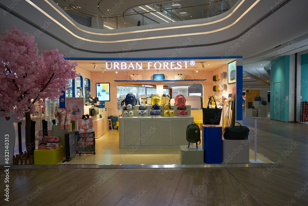 SHENZHEN, CHINA - NOVEMBER 22, 2019: goods on display at Urban Forest ...