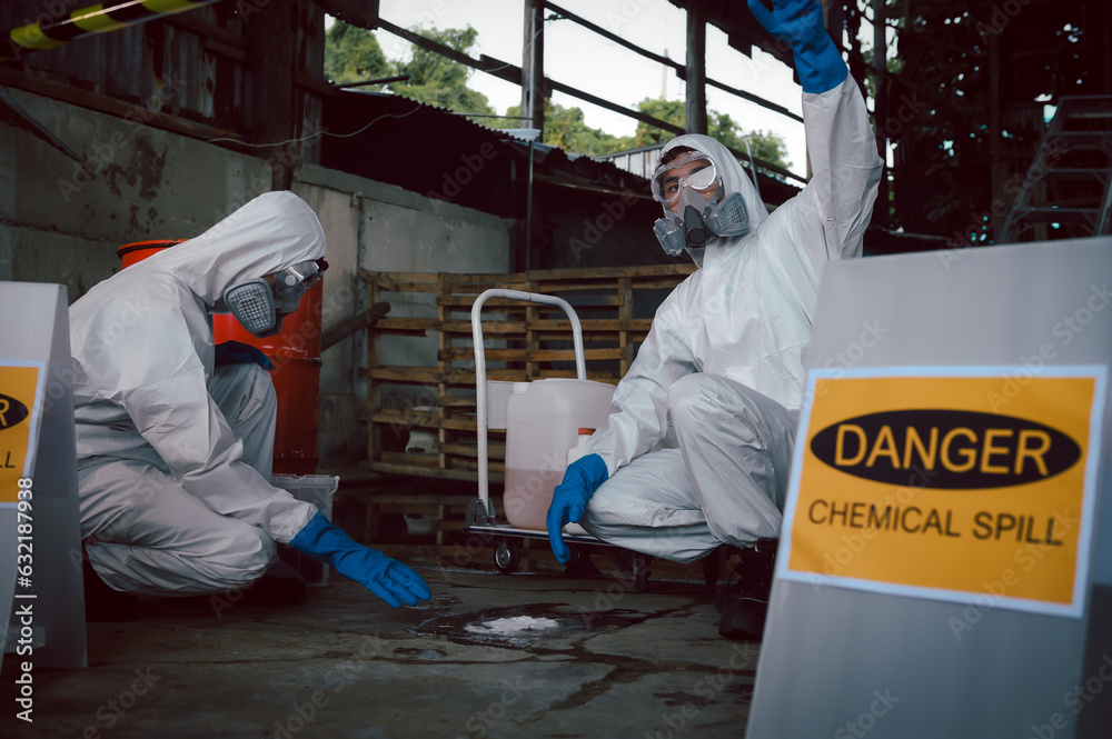 Do Not Touch Hazardous Substances Spilled on the Floor, Immediate ...