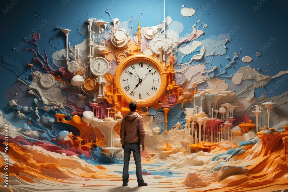 Time management, reminder and schedule concept. Generative AI Stock ...