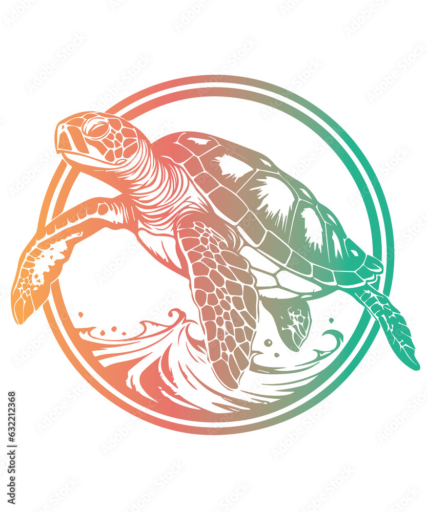 Flower Turtle svg, Sea Turtle svg, Turtle svg file, Turtle with flower ...