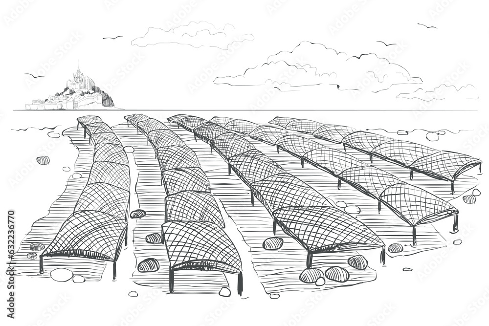 Shellfish breeding. An illustration of the Norman method of growing ...