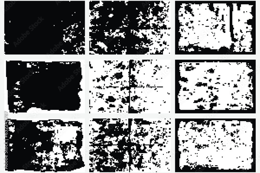 Folded old papers in dust particles texture set. Wrinkled flipped or ...