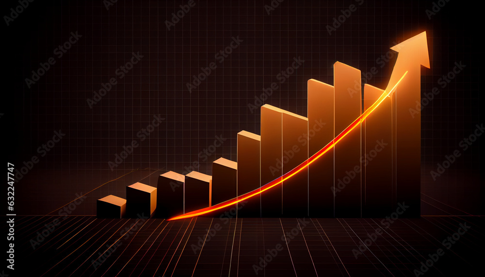 Increasing Graph Upward, charts climbing, increasing profits, business ...