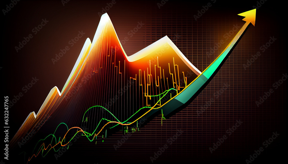 Increasing Graph Upward, charts climbing, increasing profits, business ...