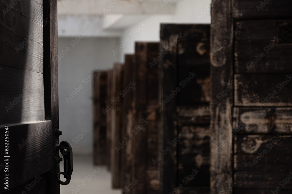 Solitary confinement cells in the Small Fortress, which served as a ...