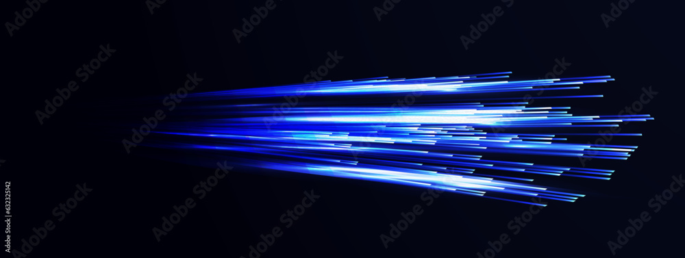 Horizontal radiant lines, Internet technology speed sense vector ...