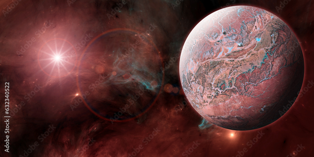 Planets and exoplanets of unexplored galaxies. Sci-Fi. New worlds to ...