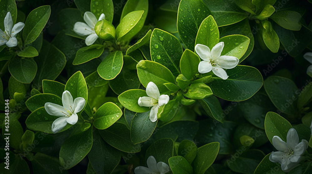 Coca Plant Garden Vitality. A scene of vitality and energy brought by ...