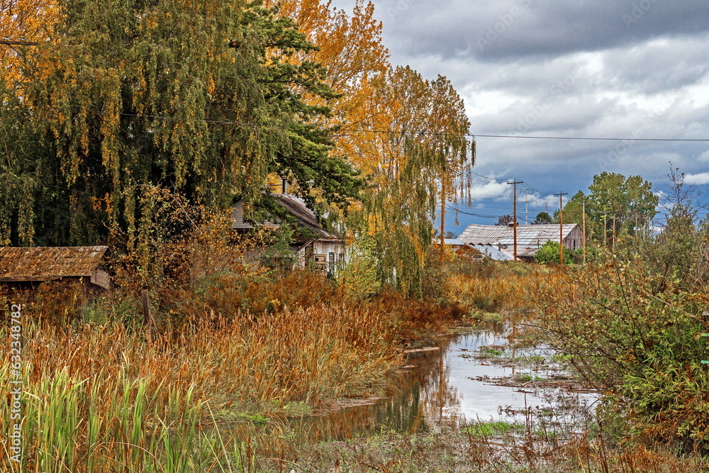 Finn Slough. Historic old fishing village on the banks of the Fraser ...