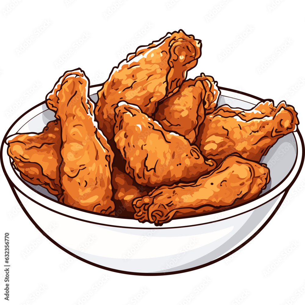 Cartoon Chicken Wings