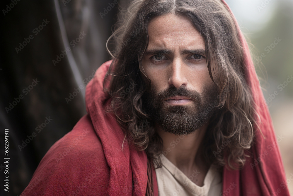 Jesus wearing a red sash in the parable of the Sower in Matthew 13:1-23 ...