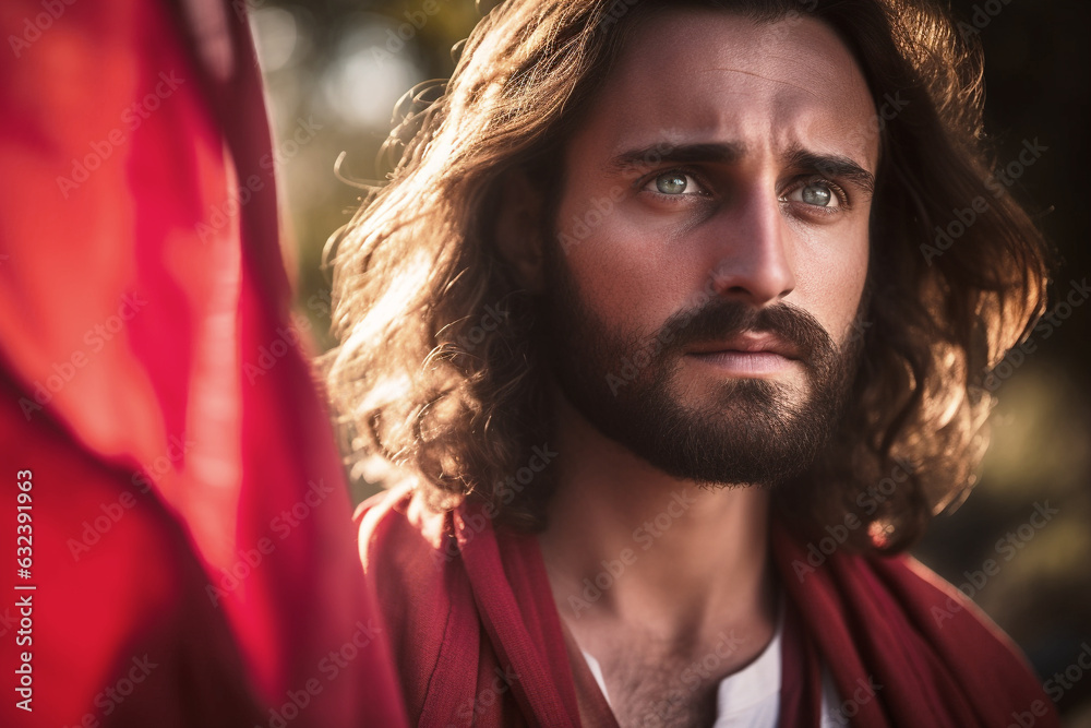 Jesus wearing a red sash in the biblical accounts of the Resurrection ...