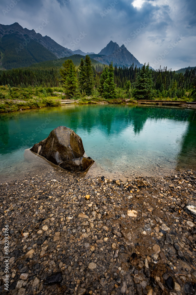 Ink Pots, Banff Alberta. Rain-kissed landscapes come alive in a dance ...
