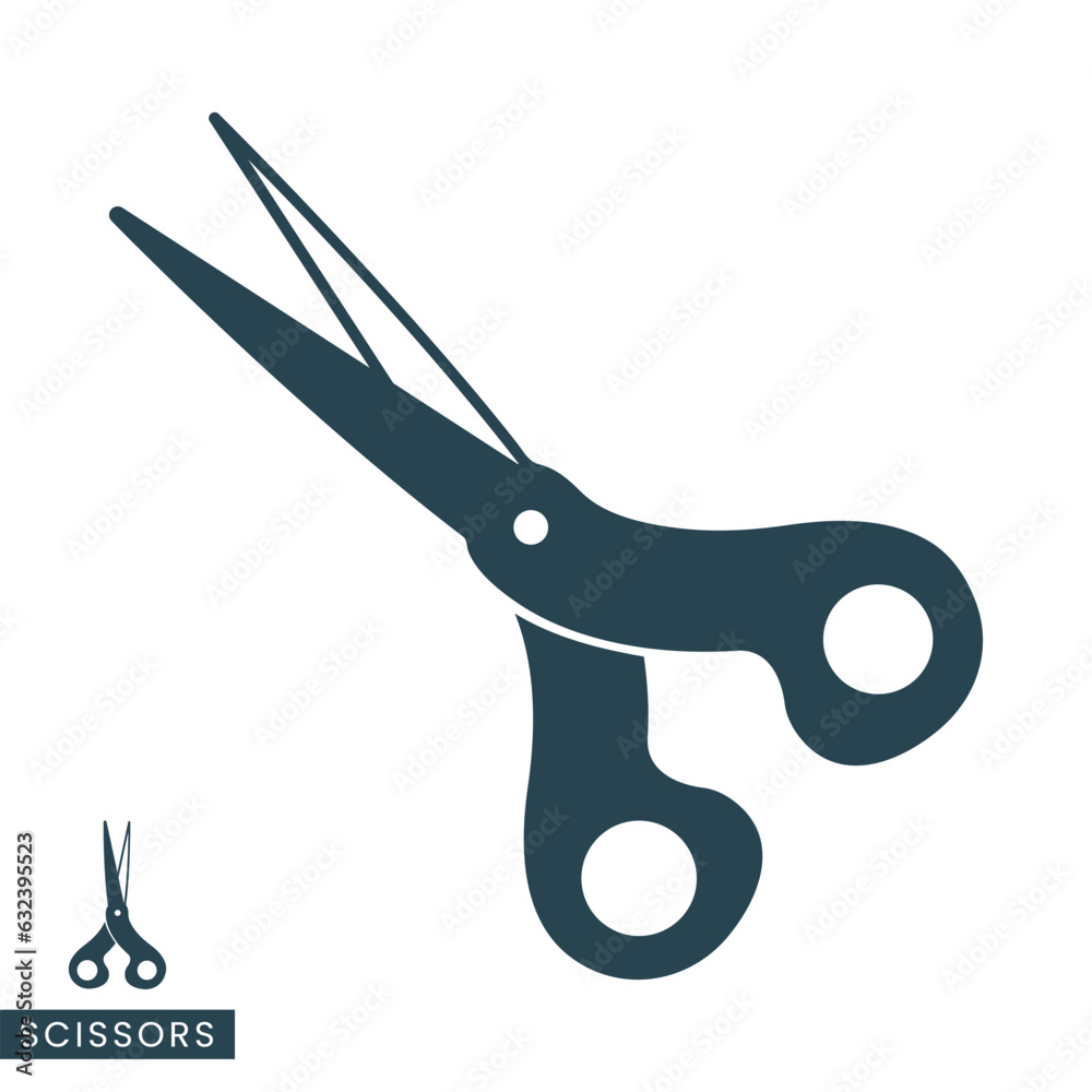 school scissors icon for app or web Stock Vector | Adobe Stock