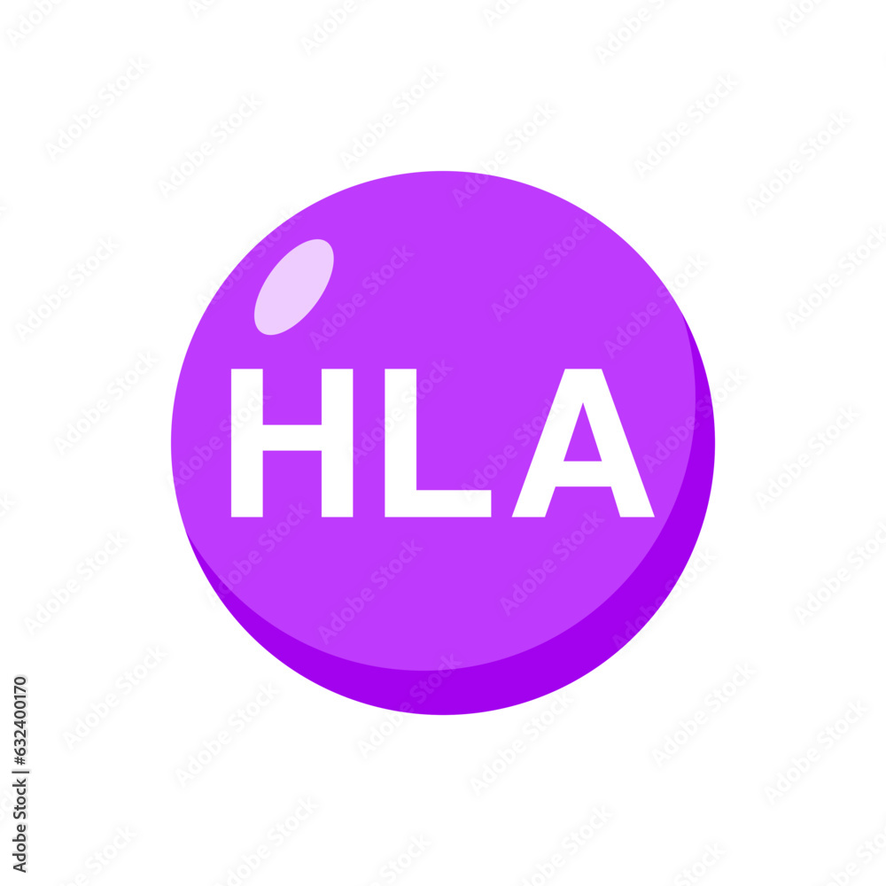 Vecteur Stock HLA, icon, symbol, medical, test, block, healthcare ...
