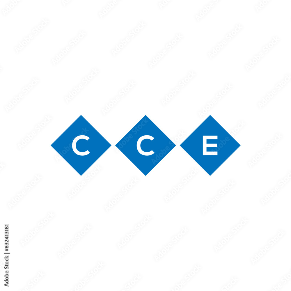 CCE letter technology logo design on white background. CCE creative ...