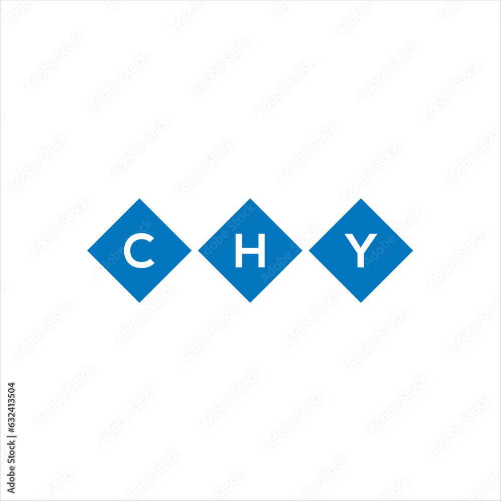 Vecteur Stock CHY letter technology logo design on white background ...