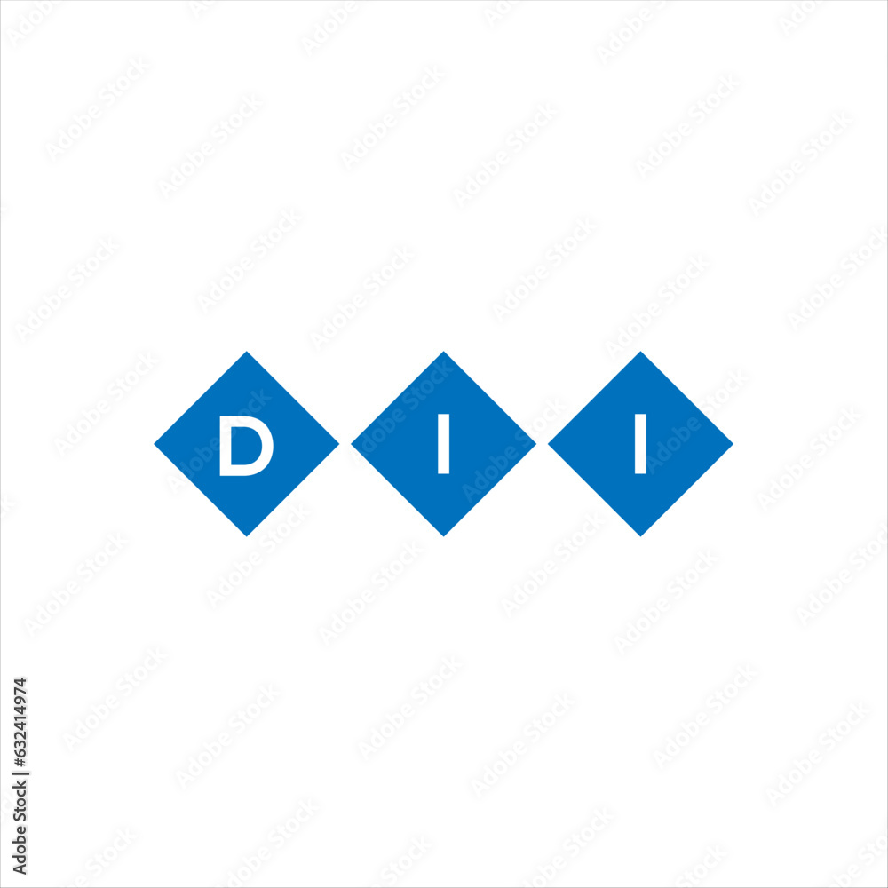 DII letter technology logo design on white background. DII creative ...
