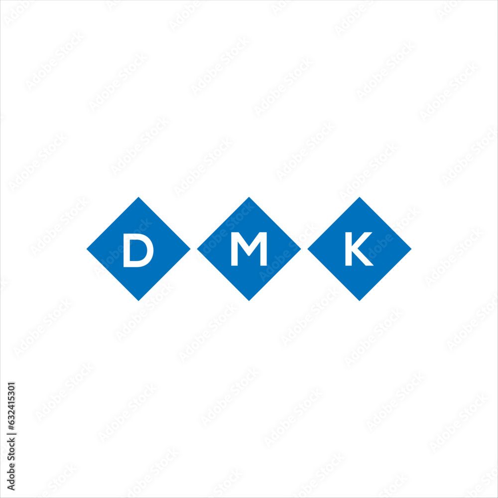 DMK letter technology logo design on white background. DMK creative initials letter IT logo ...