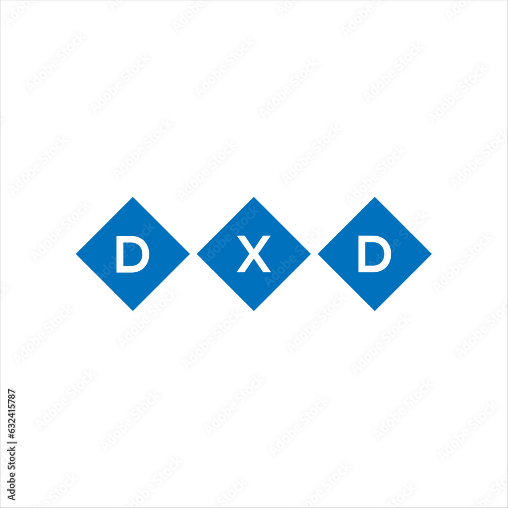 DXD letter technology logo design on white background. DXD creative ...