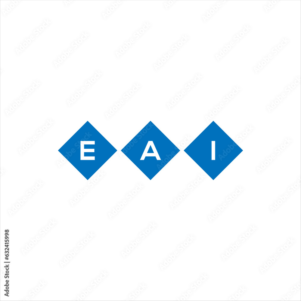 EAI letter technology logo design on white background. EAI creative initials letter IT logo ...