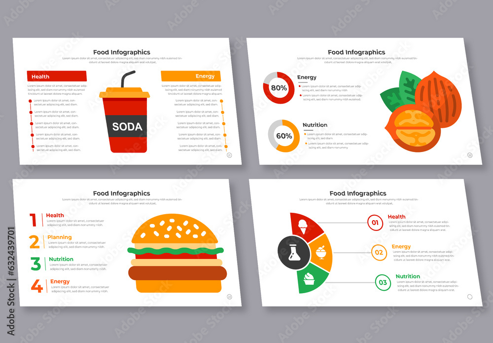 Food Infographics Stock Template | Adobe Stock