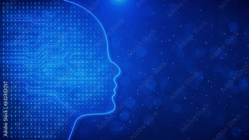 Cyber Technology Innovation Artificial intelligence AI brain animation ...